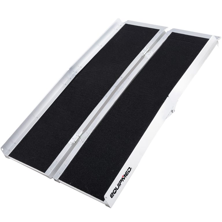 Equipmed 123cm Portable Folding Aluminium Access Ramp| 272kg Rated ...