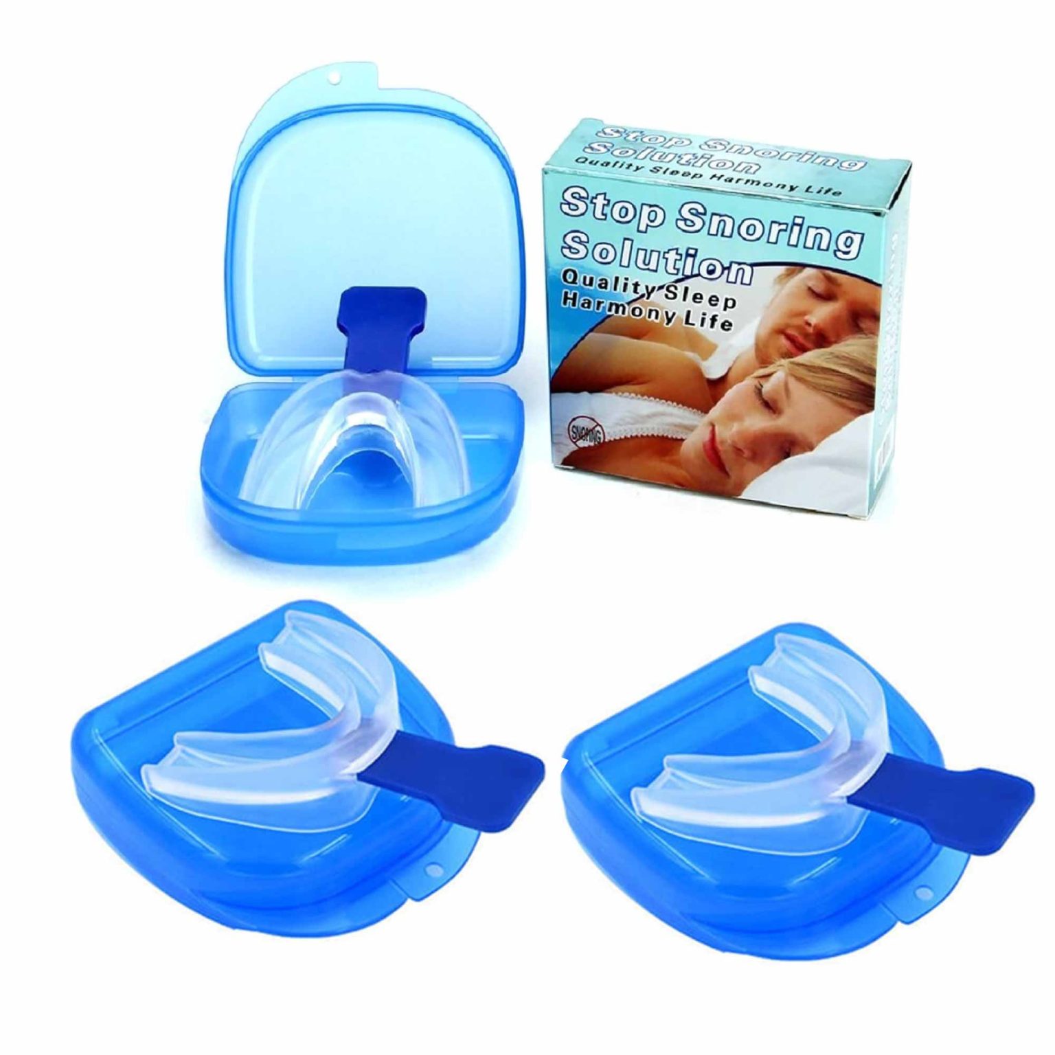 3x Anti Snoring Aid Mouth Guard – Adjustable Mouthguard Sleeping and ...