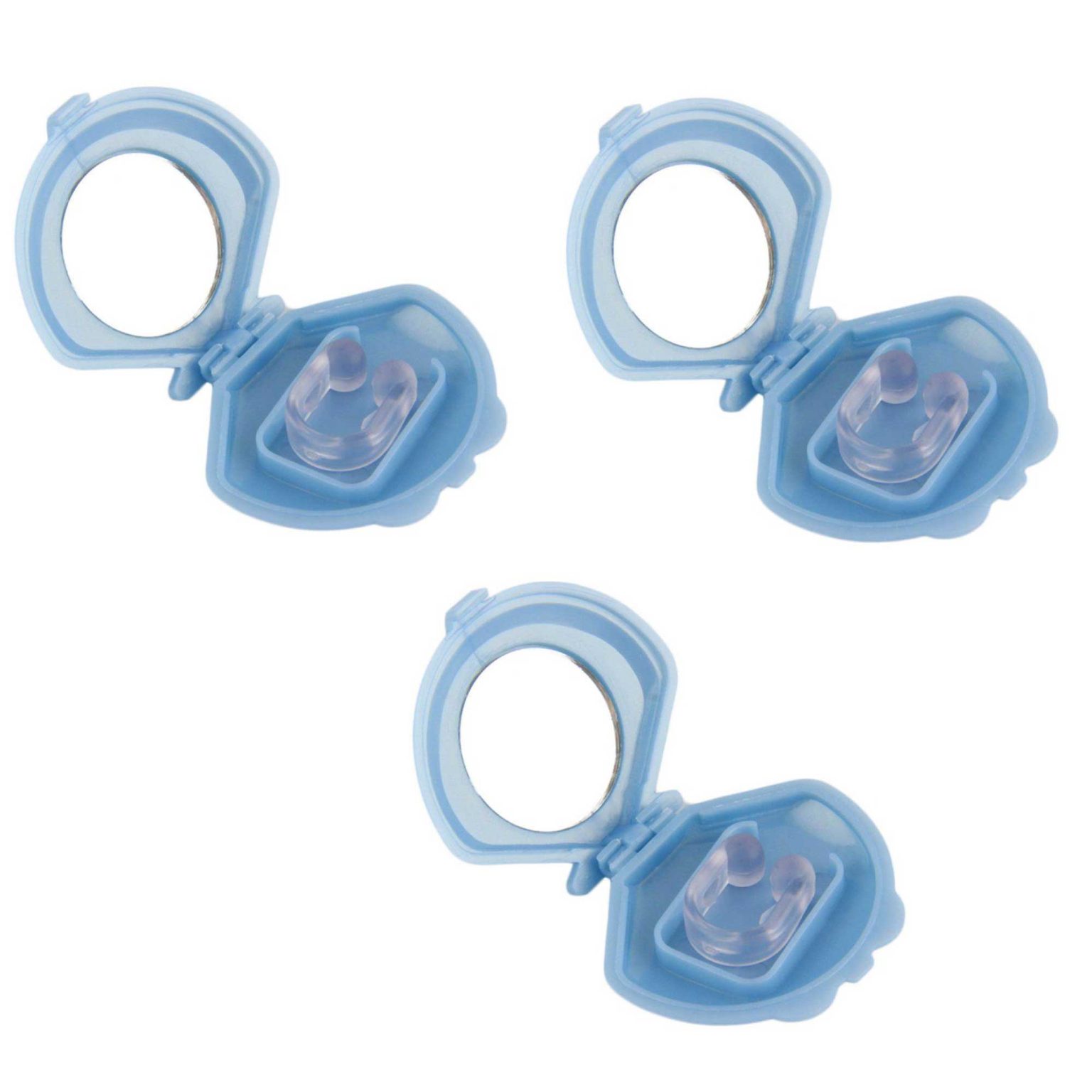 3x Anti Snoring Aid Nose Clips – Silicone Sleeping and Breathing Device ...