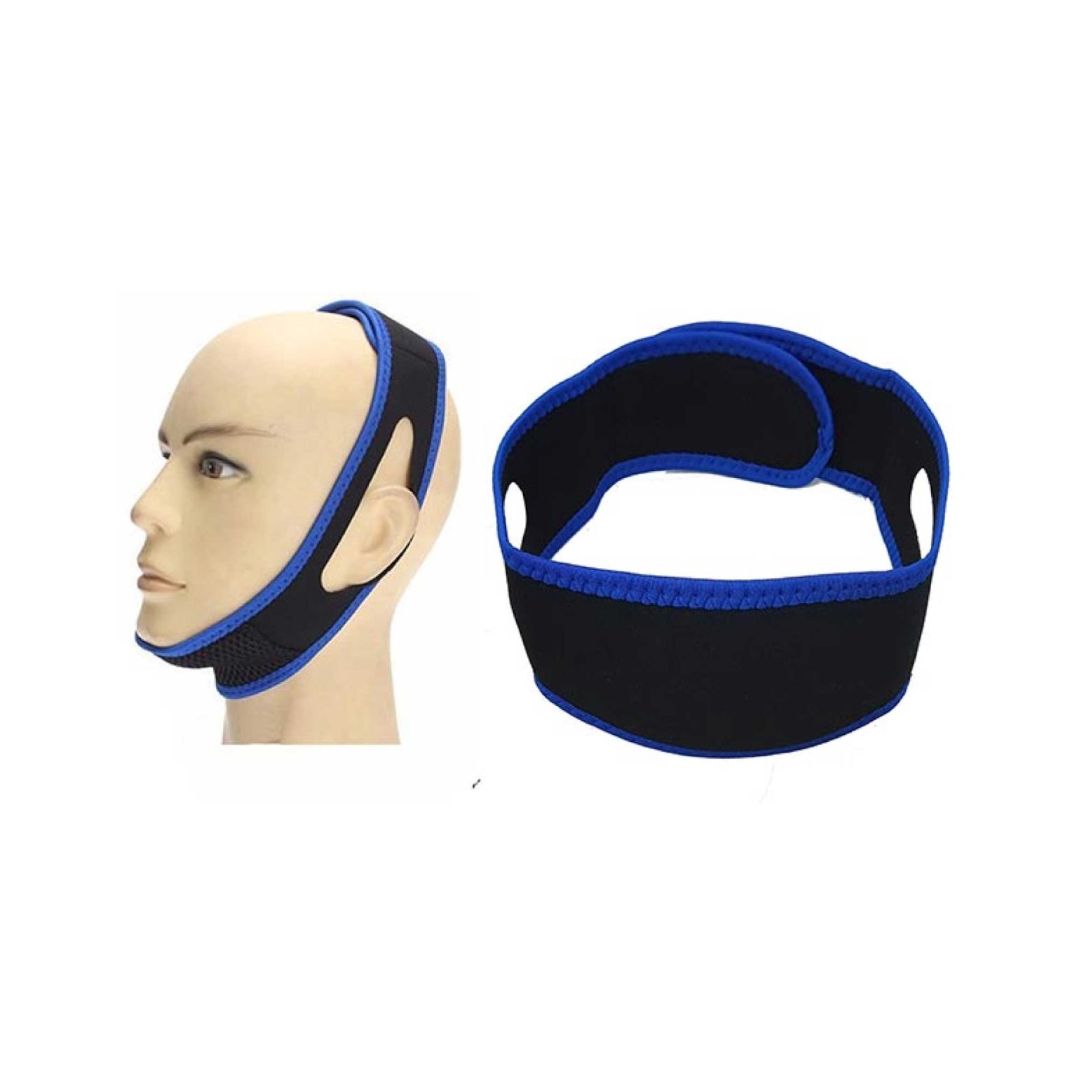 3x Anti Snoring Aid Adjustable Chin Strap – Jaw Brace Sleep Aid Device ...