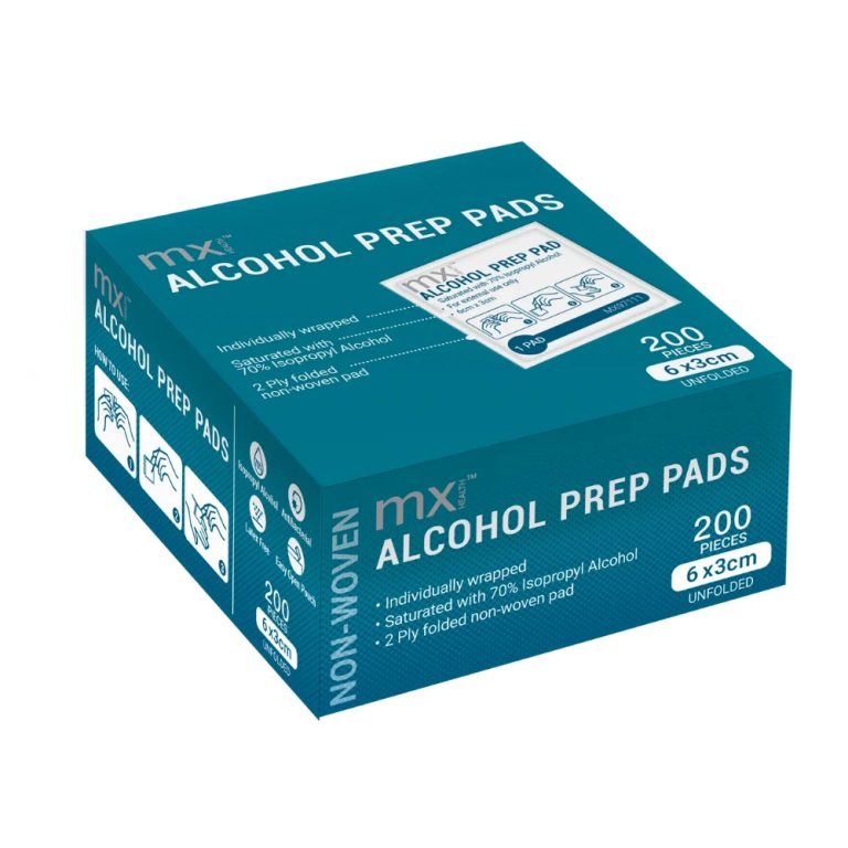 mx Health Alcohol Pre-Injection Prep Pads | Australian Health Care