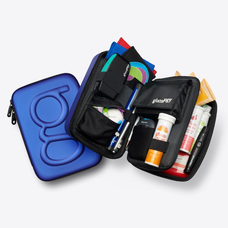 Glucology Diabetes Travel Cases | Matte Blue, Plus | Australian Health Care