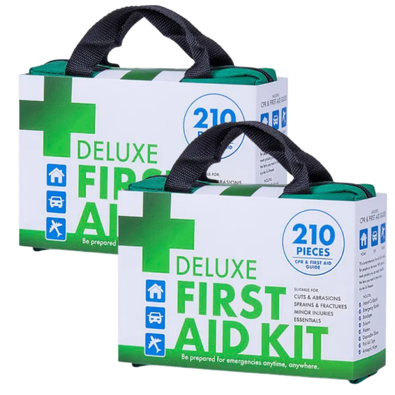2x 210PCS EMERGENCY FIRST AID KIT Medical Travel Set Workplace Office ...