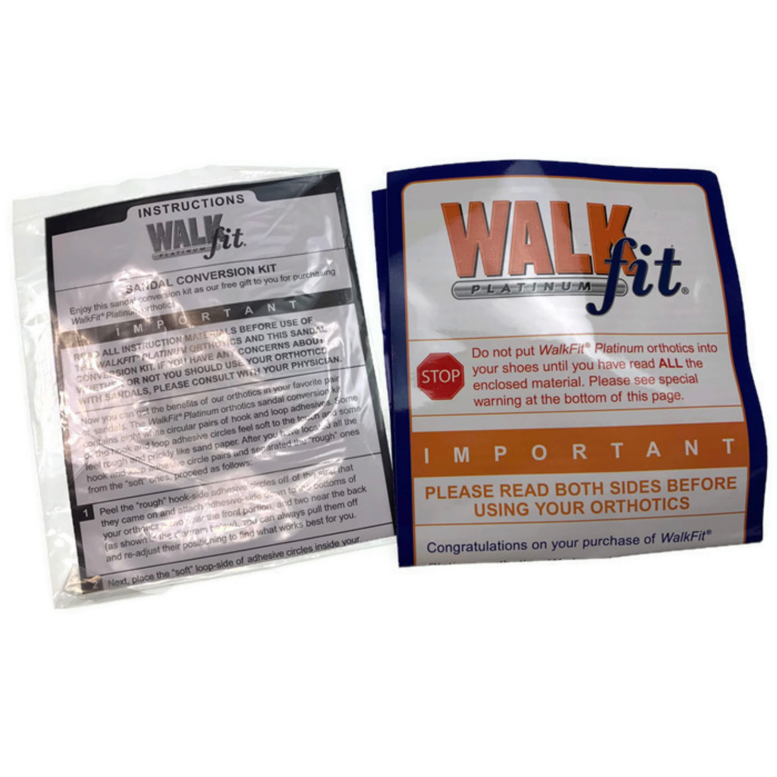 WALKFIT ORTHOTICS Insoles Walk Fit Foot Feet Support PLATINUM SILVER ...