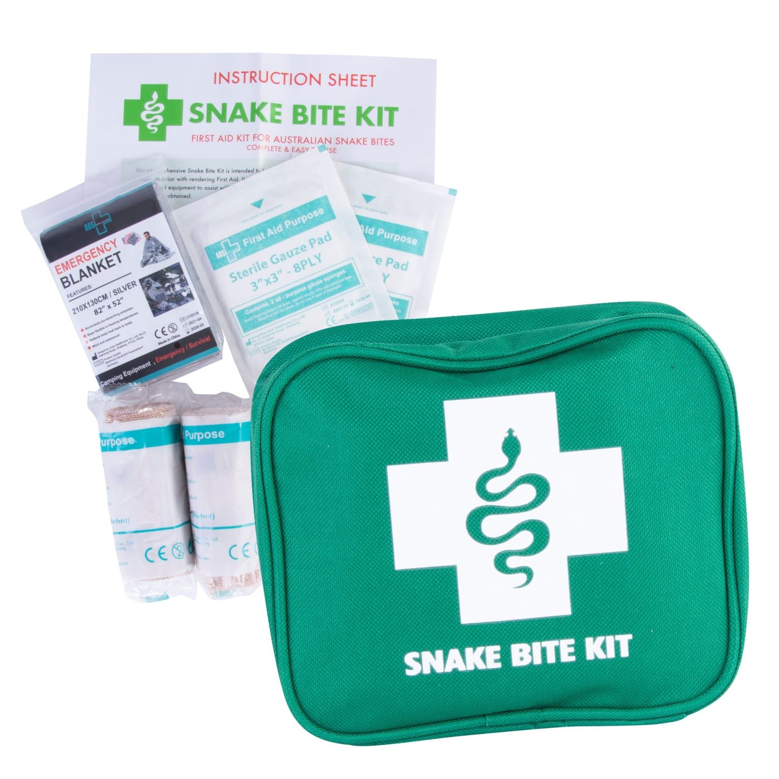 Snake Bite Emergency First Aid Kit 9 Piece | Australian Health Care