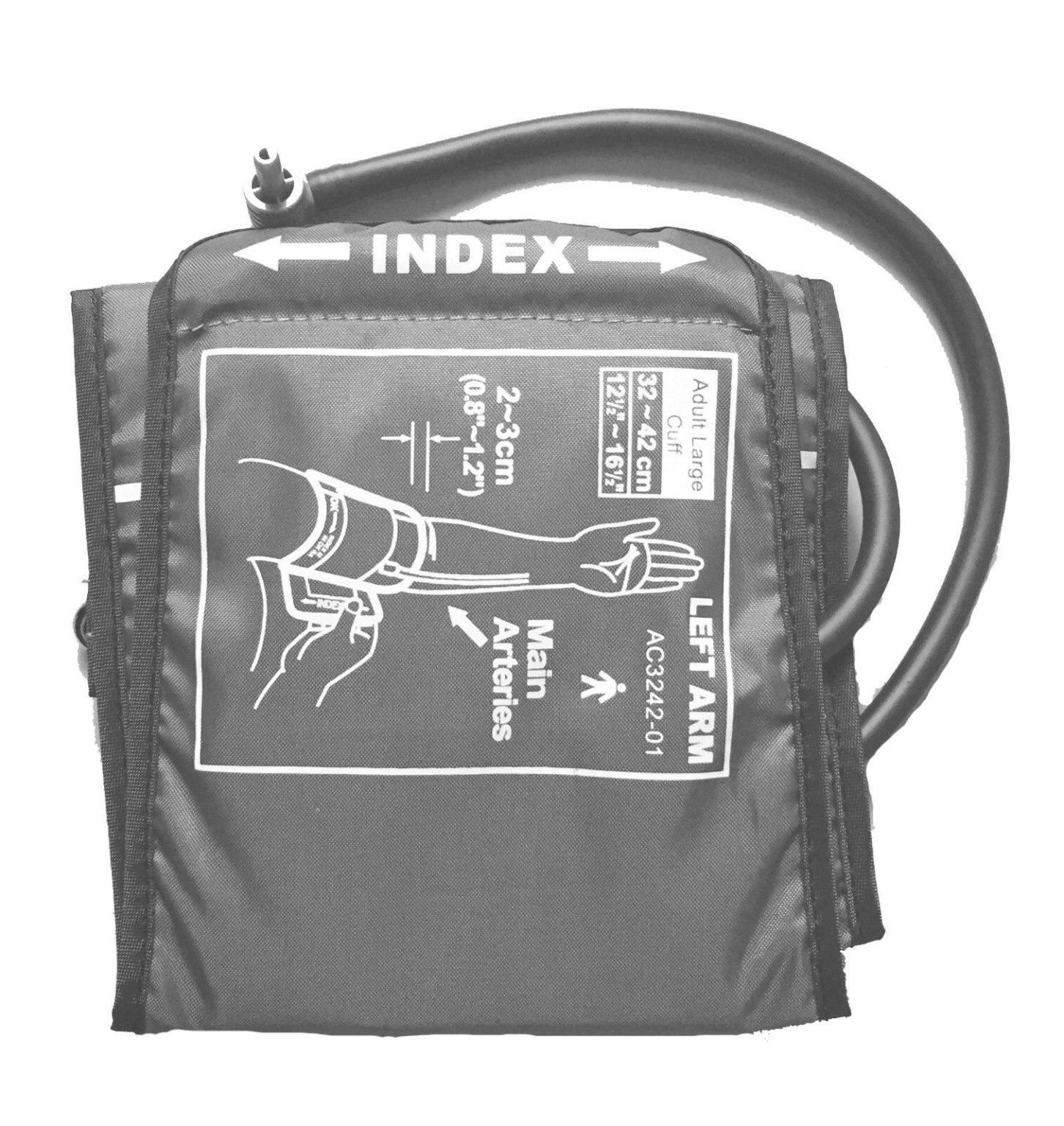 Automatic Upper Arm Blood Pressure Monitor Large Cuff 32-42cm ...