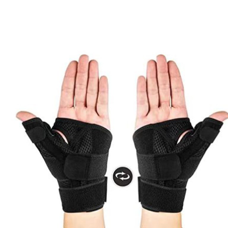 One Pair Adult Breathable Thumb Spica Splint Wrist Brace(Left & Right ...