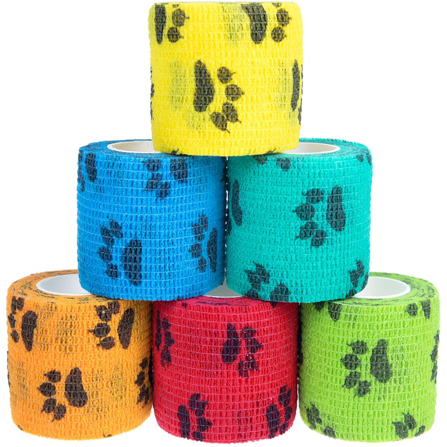 Pet Medical Therapy Self Adhesive Bandage Set(12 Volumes：5CM*4.5M ...